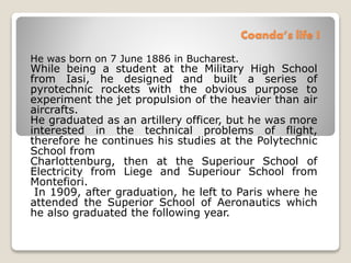 Henri Coanda, outstanding pioneer of aviation | PPTX