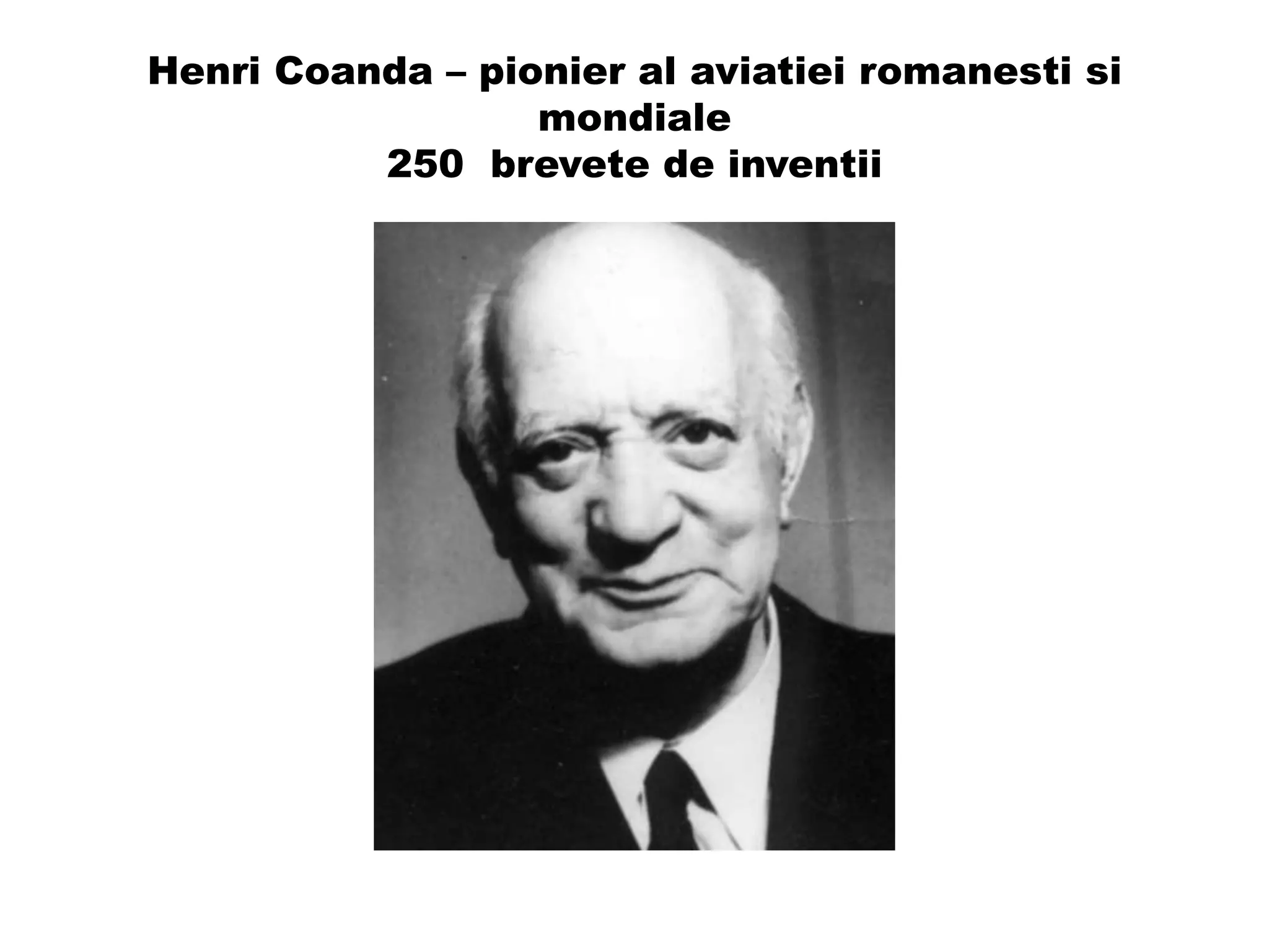 Henri Coanda, pionier al aviatiei | PPTX