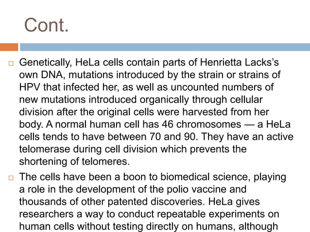 Henrietta Lack | PPTX