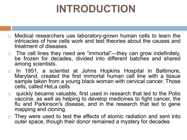 Henrietta Lack | PPTX