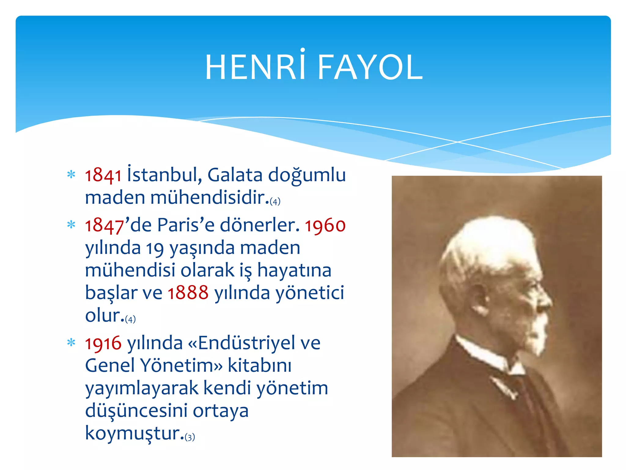 Henri Fayol - Klasik Yönetim Anlayışı | PPTX