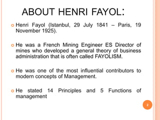 Henry fayol | PPTX