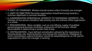 Henri Fayol 14 principles of management | PPT