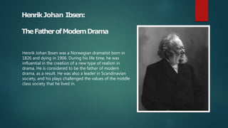 An Introduction to Henrik Ibsen | PPTX