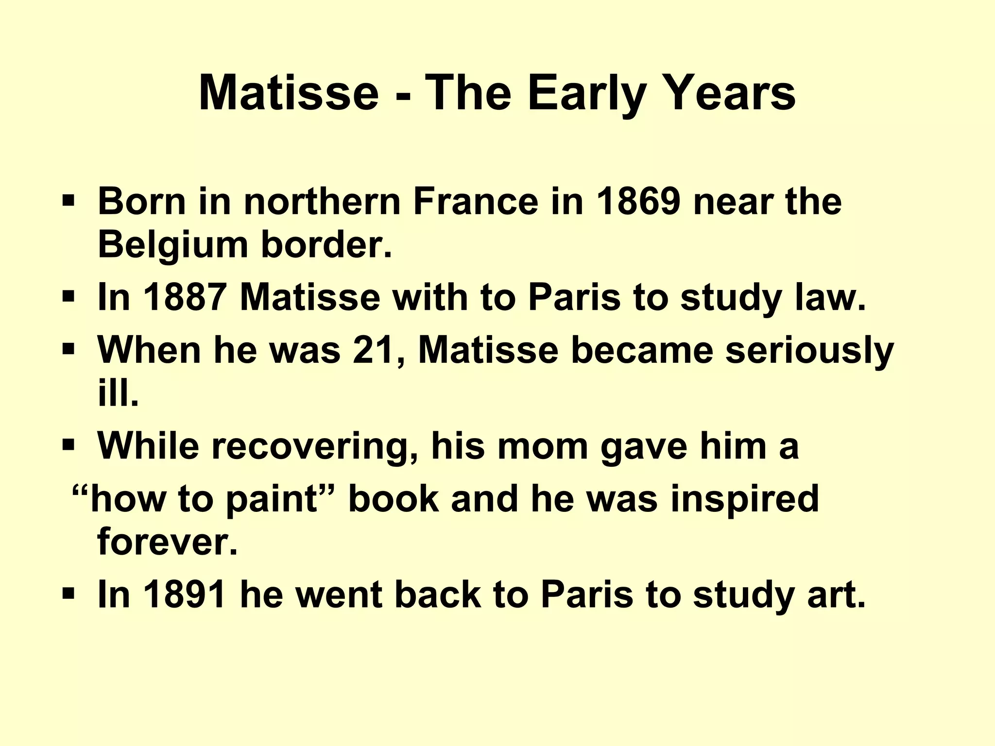Henri Matisse | PPT