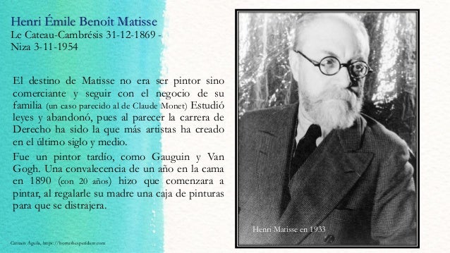 Listas 151 Biografia De Henri Matisse Resumen