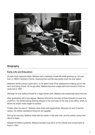 Henri Matisse - Biography Fauvism Art Movement.pdf
