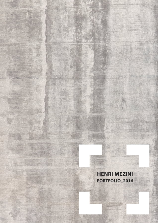 Henri Mezini Portfolio 2016 | PDF