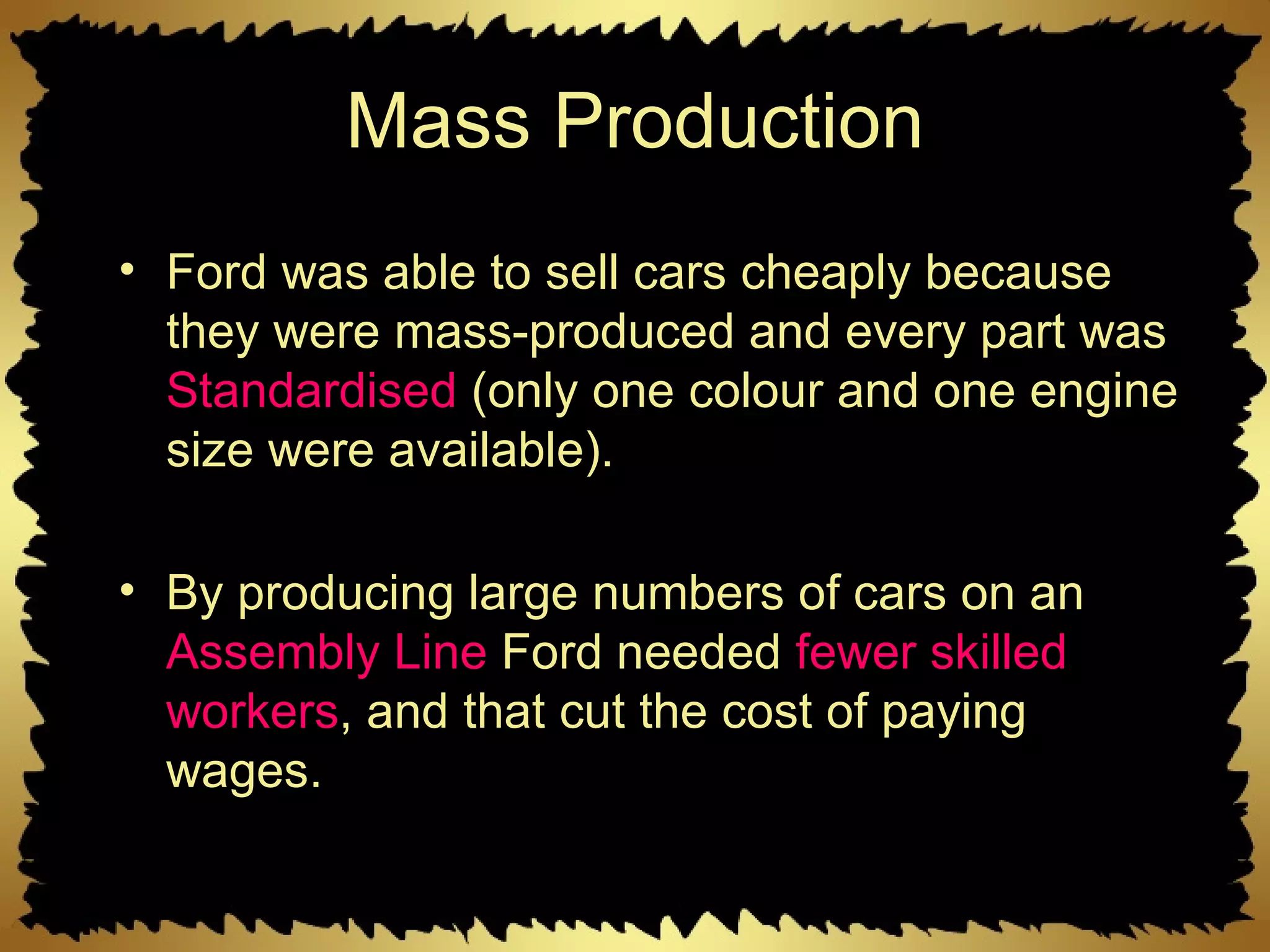 Henry Ford And Cycle Of Prosperity | PPT
