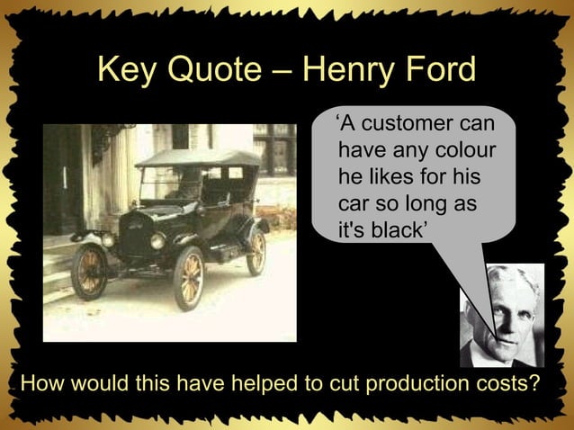 Henry Ford And Cycle Of Prosperity | PPT