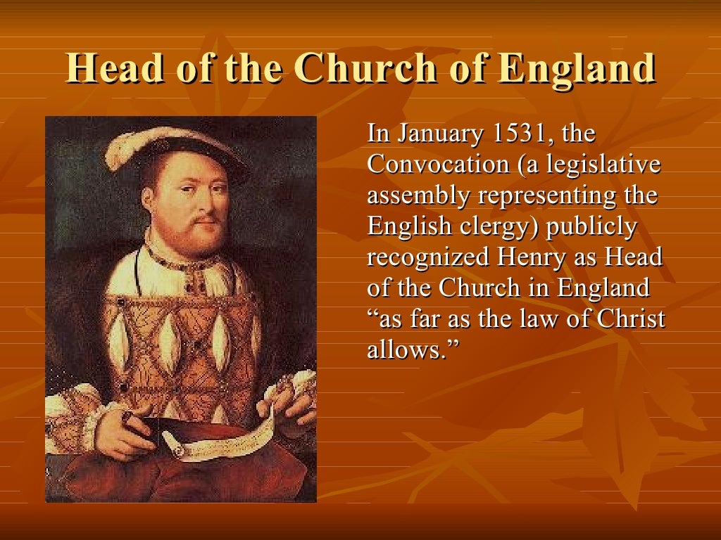 Henry Viii And The Reformation In England