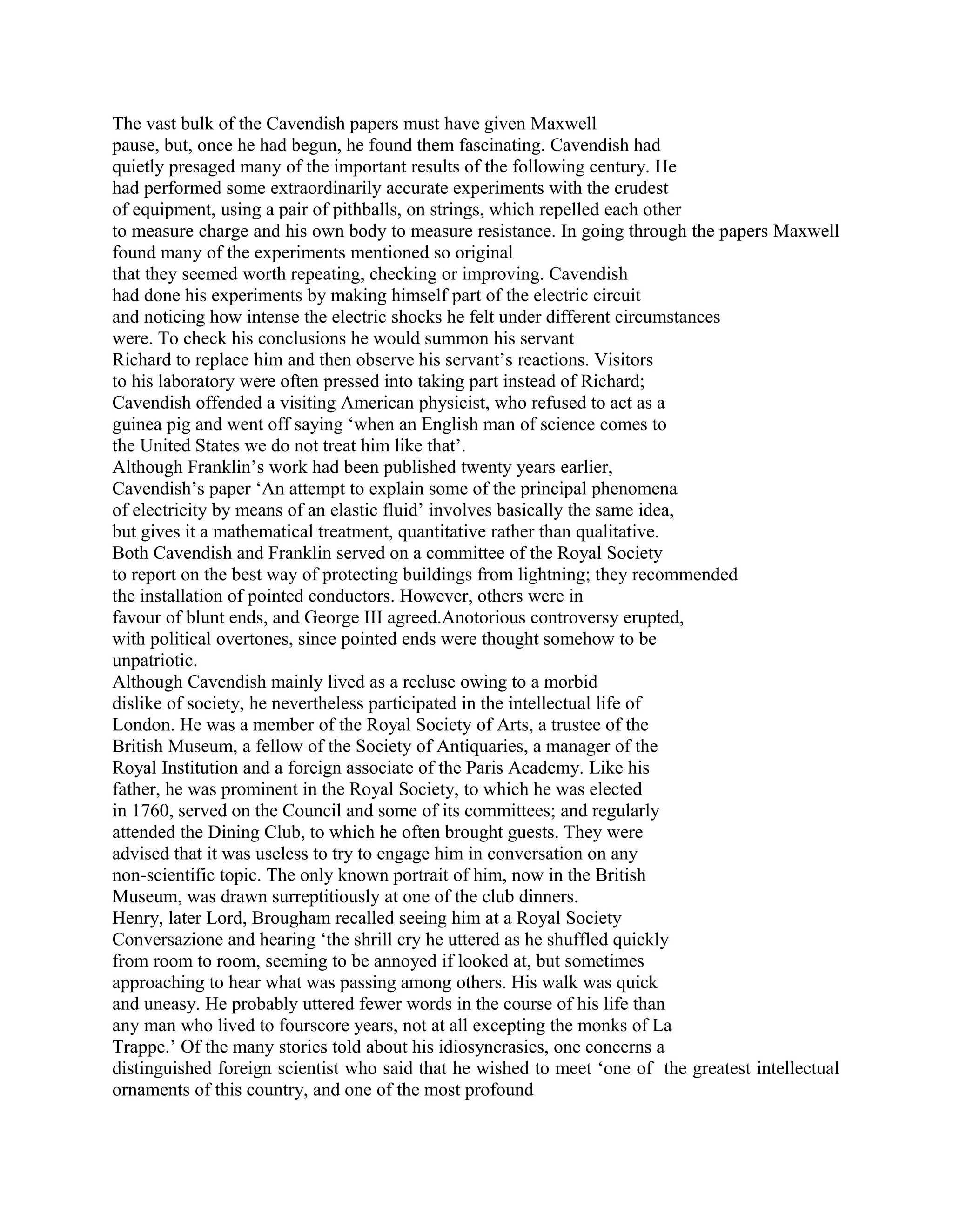 Henry cavendish english | DOC