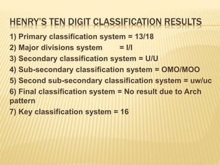 Henry Classification.pptx Seven Division of Henry Formula | PPTX