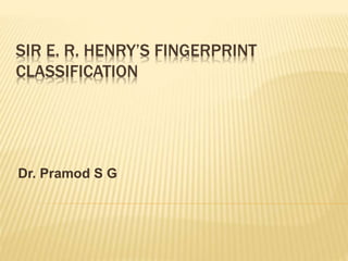 Henry Classification.pptx Seven Division of Henry Formula | PPT