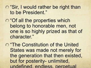 Henry clay "The Great Compromiser" | PPTX