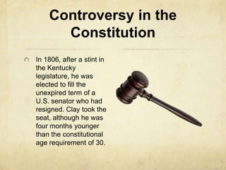 Henry clay "The Great Compromiser" | PPTX