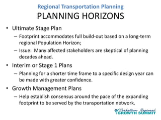 Regional Transportation Planning | PPT