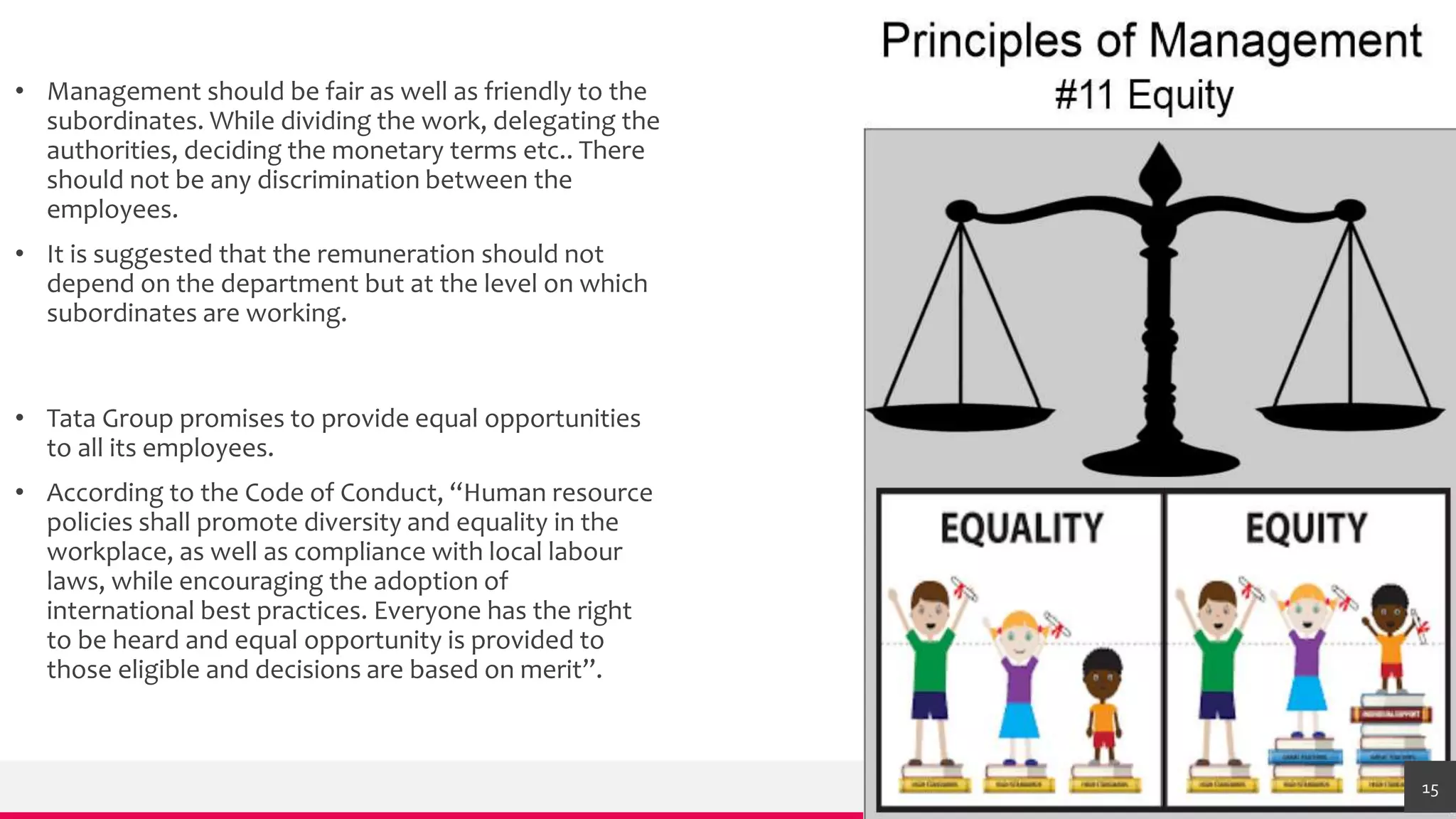 14 Principles of Management by Henry Fayol applied to Tata Group with ...