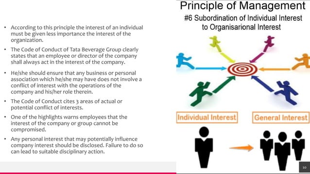 14 Principles of Management by Henry Fayol applied to Tata Group with ...