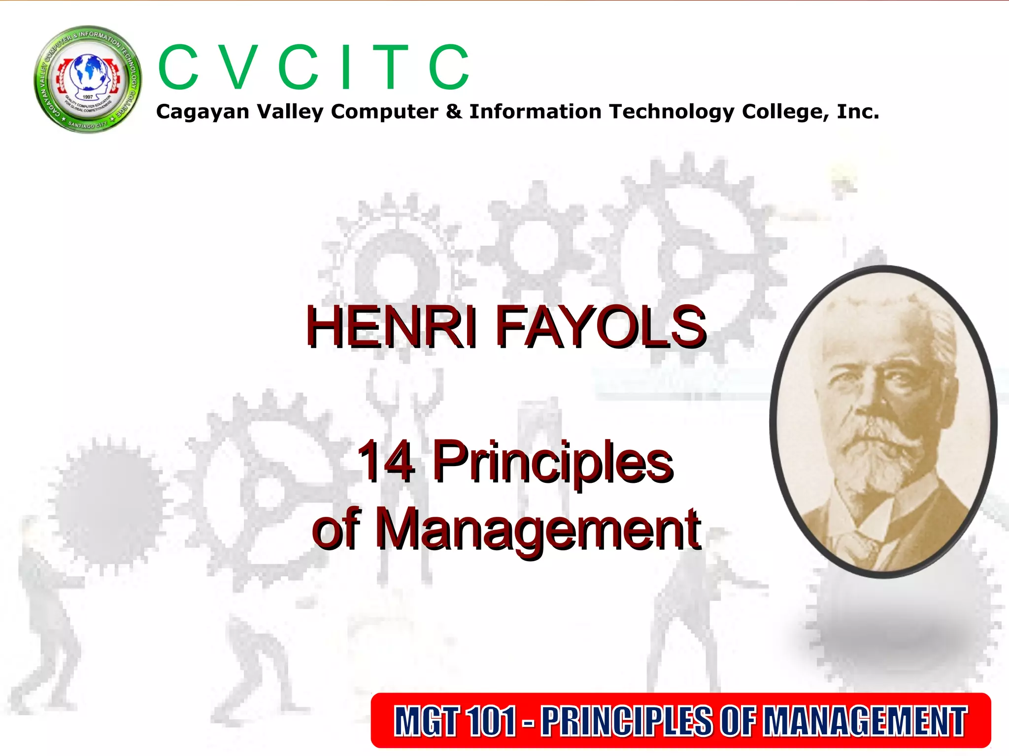 Henry fayol 14 principles of Management | PPT