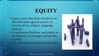 Equity Principle Of Management