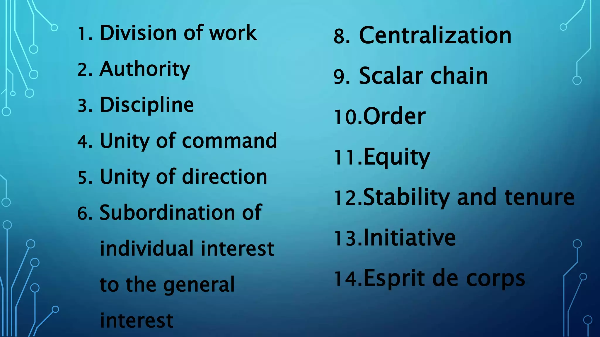 Henry fayols priciple of management- image ppt | PPTX