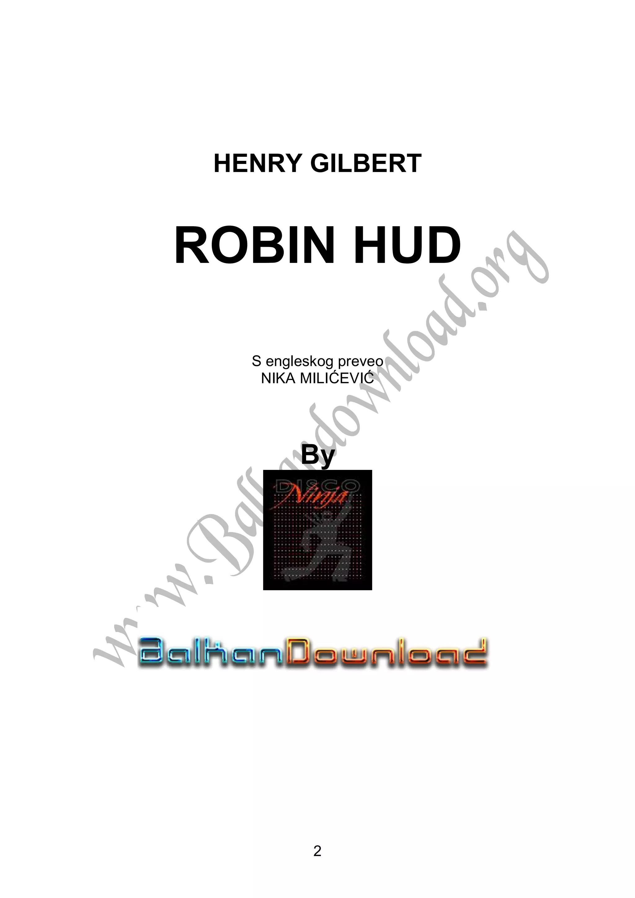 Henry gilbert robin hood | PDF