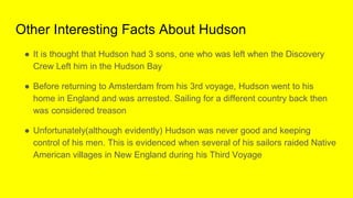 Henry Hudson power point | PPTX