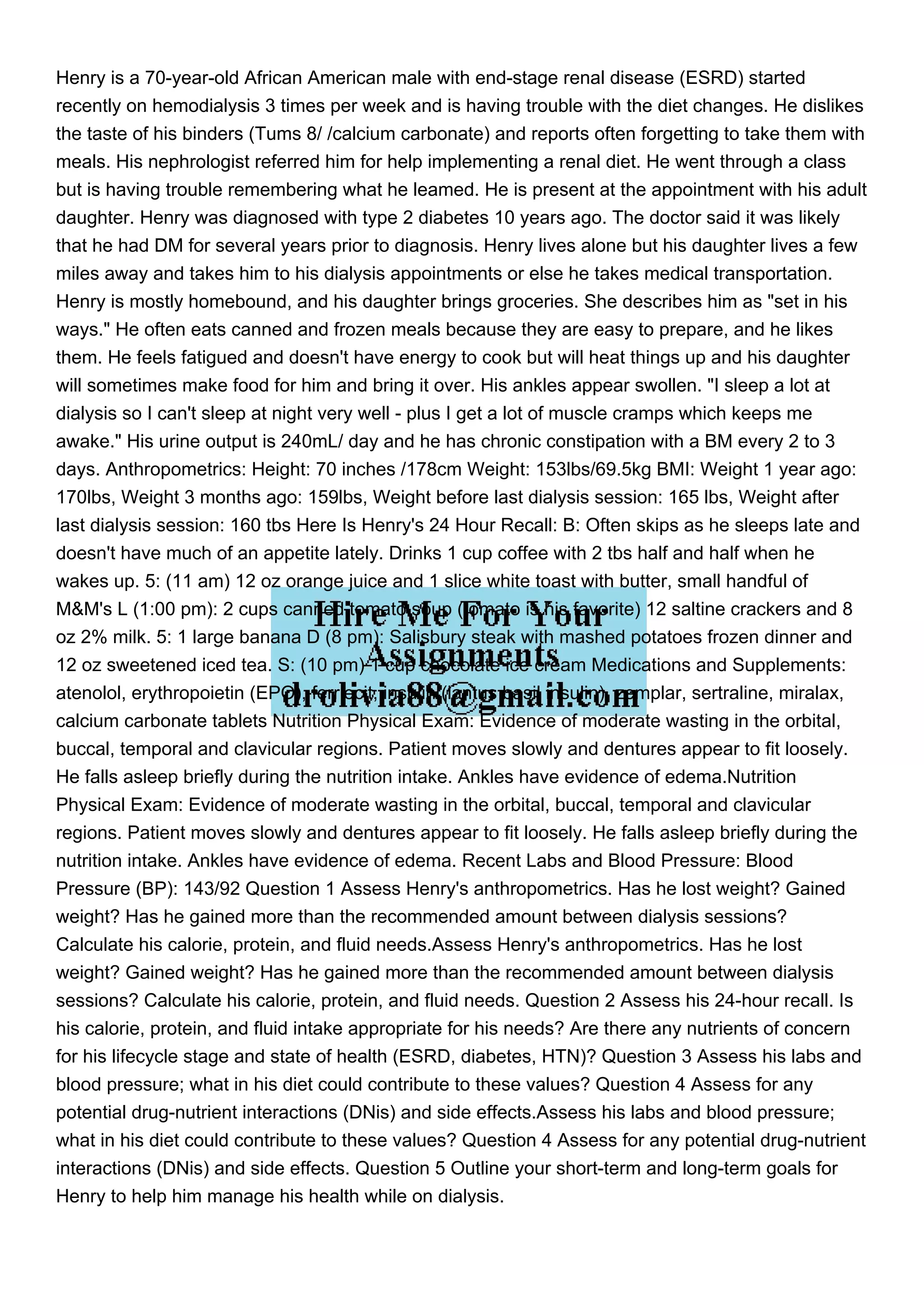 Henry is a 70yearold African American male with endstage .pdf