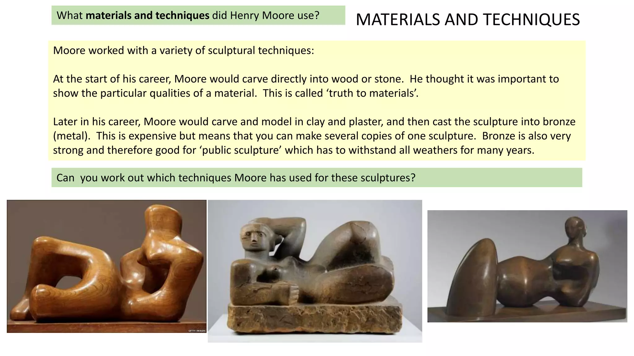 Henry Moore_Yr12 workshop | PPTX