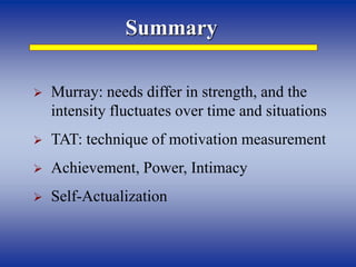 Henry murray needs | PPTX