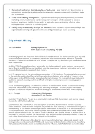 Henry peter resume 2014 resume_1 | PDF