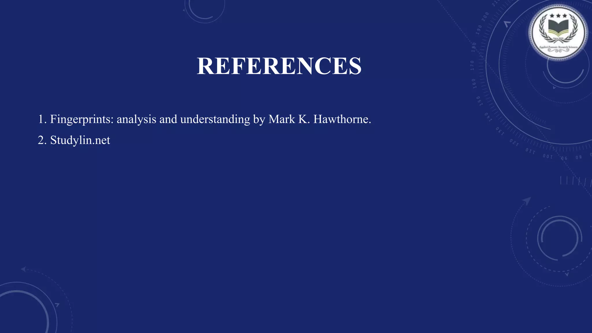 Henry’s 10 digit classification of fingerprint | PPTX