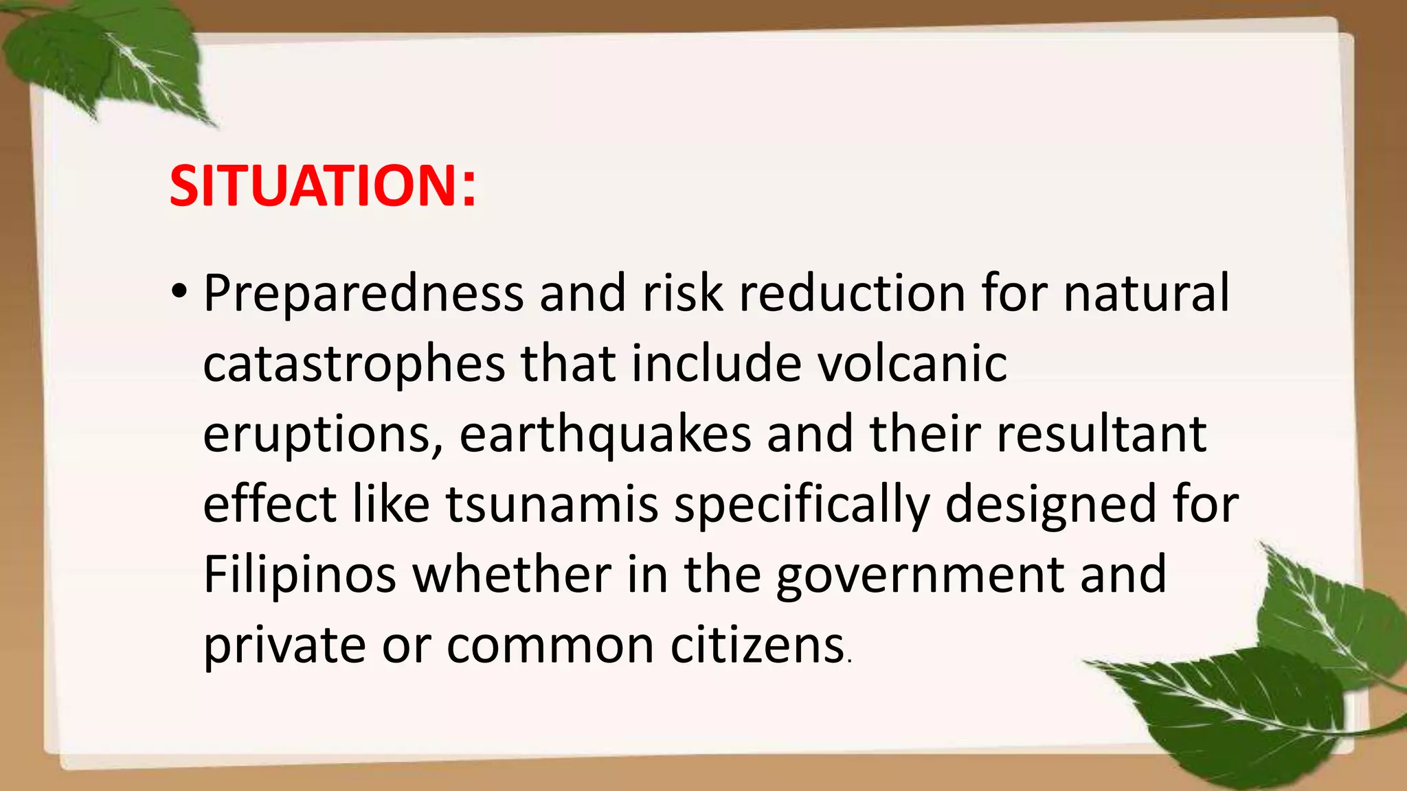 How to be prepared for natural disasters? | PPTX