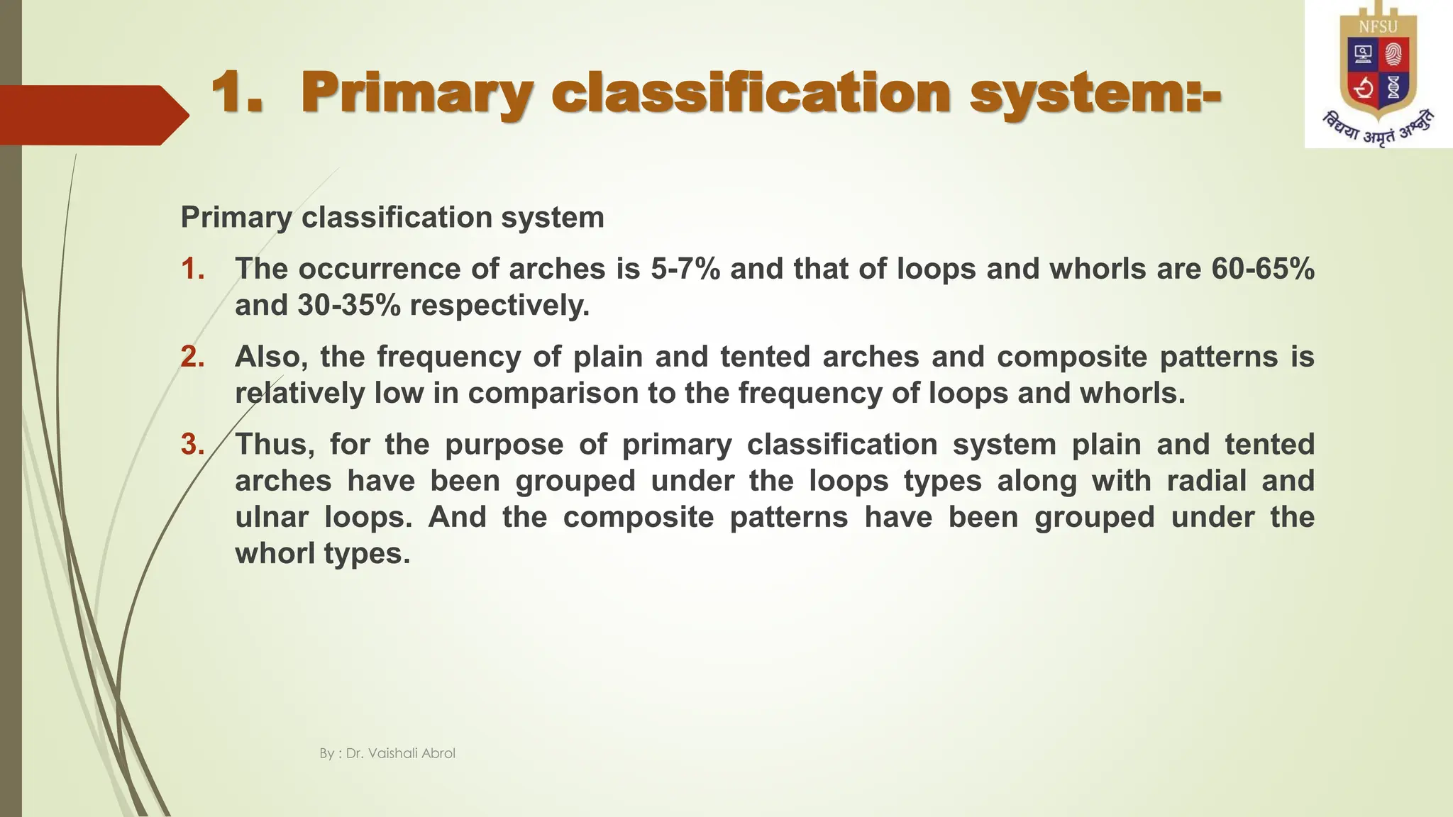 The Henry Classification system is a method used in fingerprint ...