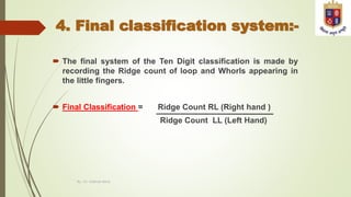 The Henry Classification system is a method used in fingerprint ...