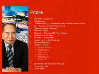 Henry sy ppt (final) | PPTX