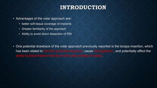 Henry versus thompson approach for fixation of proximal third radial ...