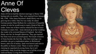 Henry VIII and his Wives | PPTX