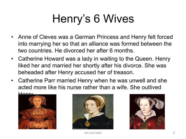 Henry viii jaden and joe | PPT