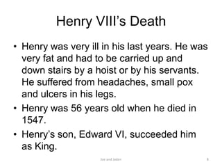 Henry viii jaden and joe | PPT