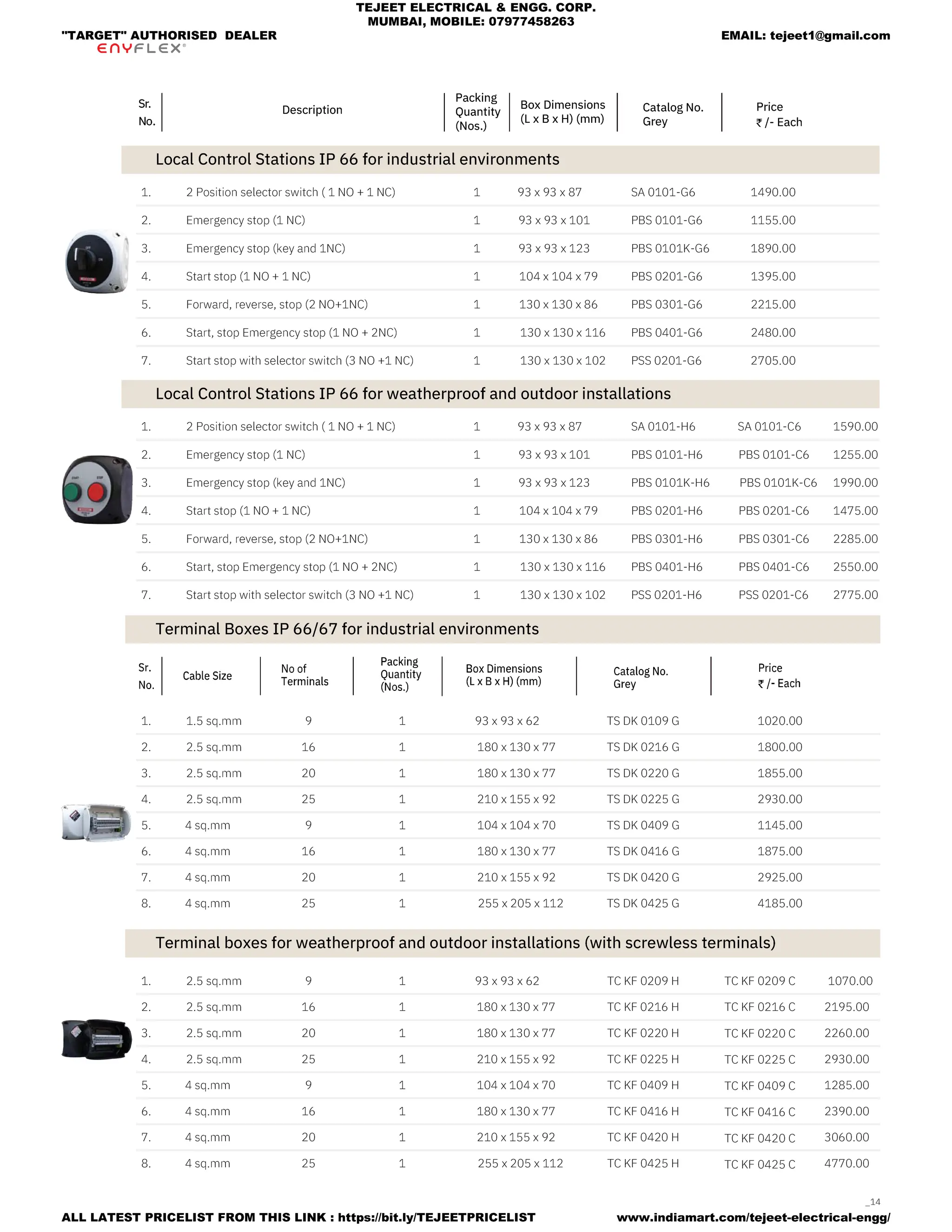 HENSEL JUNCTION BOX PRICE LIST wef 15-04-2024.pdf