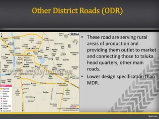 Importance and Classification of Road | PPTX