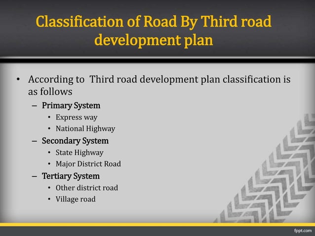 Importance and Classification of Road | PPTX