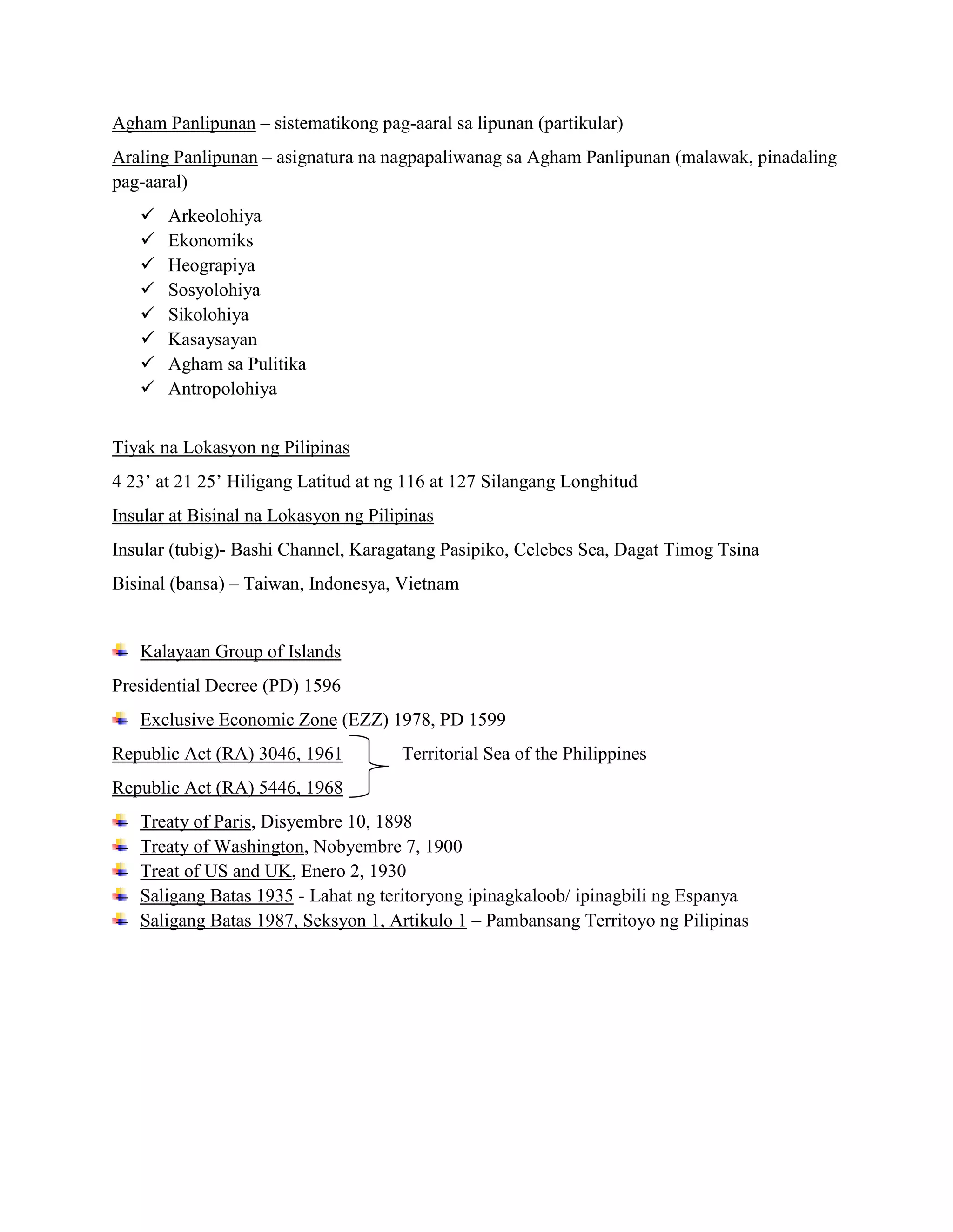 Heograpiya at kasaysayan ng pilipinas | DOCX