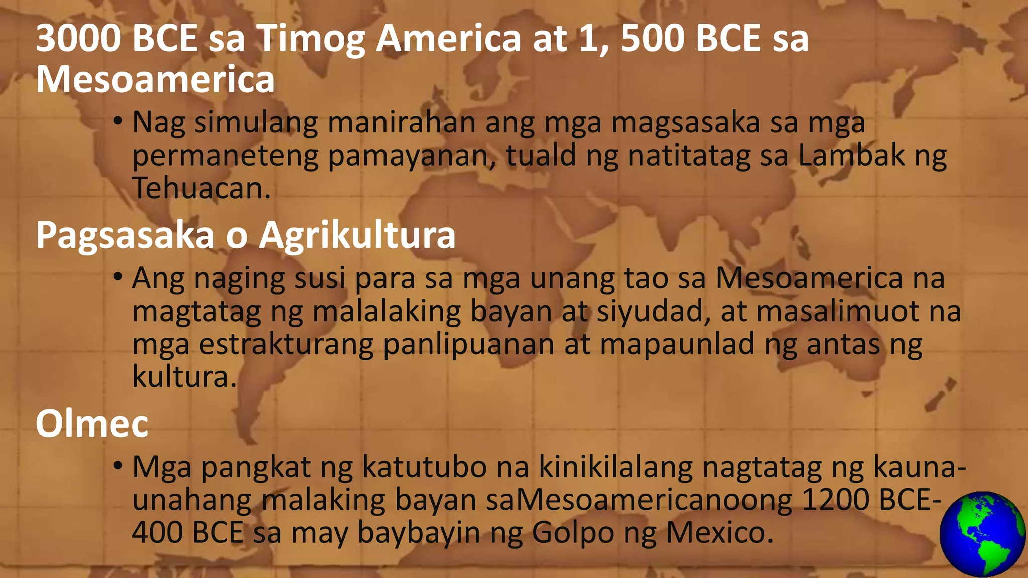 Heograpiya ng mesoamerica at timog america | PPTX