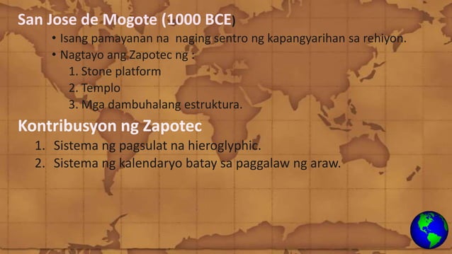Heograpiya ng mesoamerica at timog america | PPTX