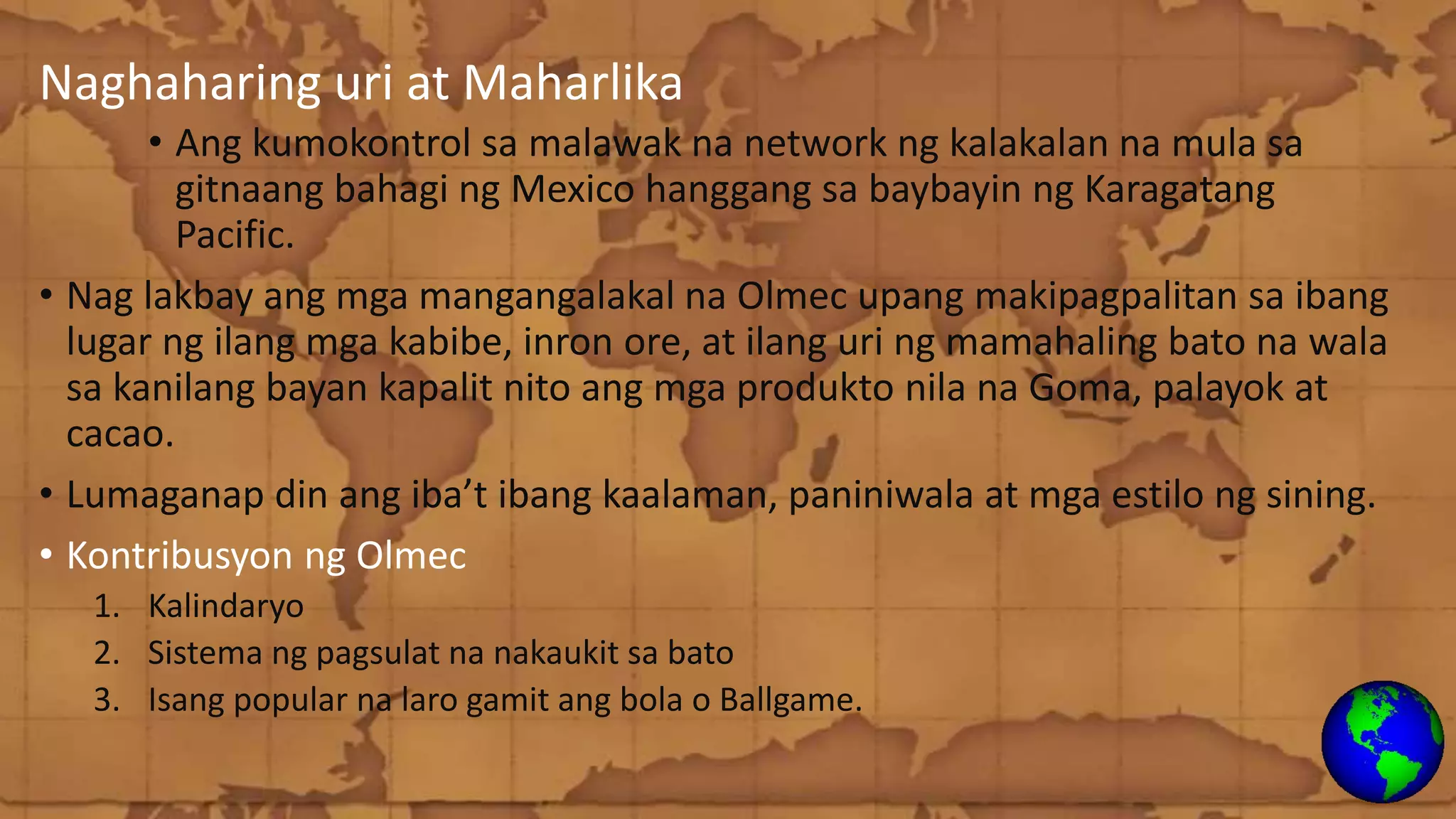 Heograpiya ng mesoamerica at timog america | PPT