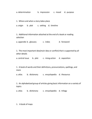 H:\eog reading vocabulary quiz 1 | ODT