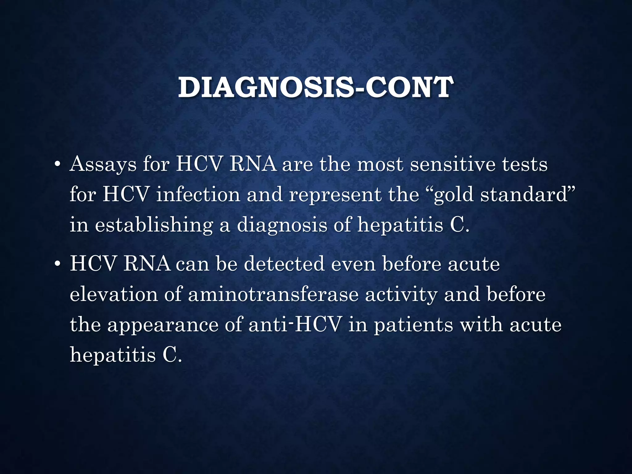 Hepatitis c.diagnosis and management | PPTX | Blood Disorders ...